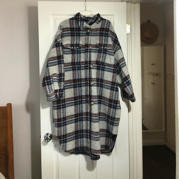 Isabel Marant | Jackets & Coats | Isabel Marant Plaid Gabrion Oversized ...